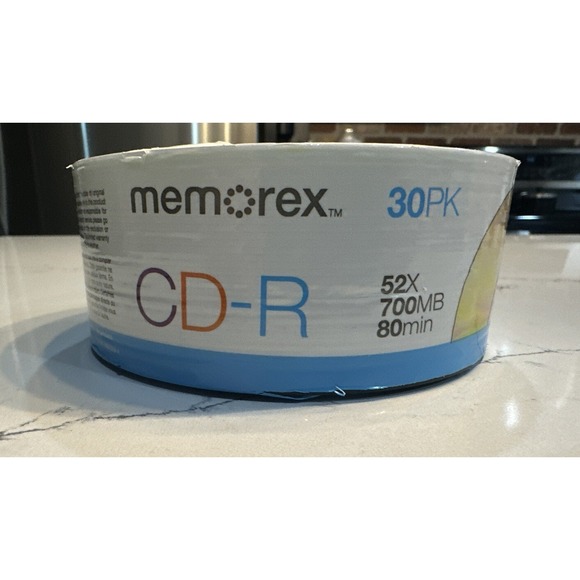 Media | Memorex Music Cdr Da 8min 700mb 52x 30 Pack Spindle | Poshmark